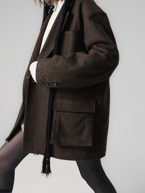 TAILORED PADDED LINING PROM JACKET
